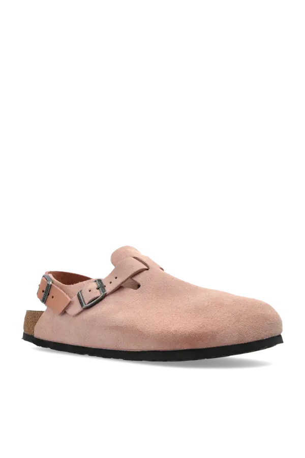 BIRKENSTOCK Suede Slides - Pink
