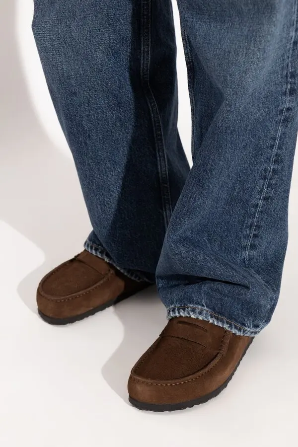 BIRKENSTOCK Naples Wrapped Slides - Brown