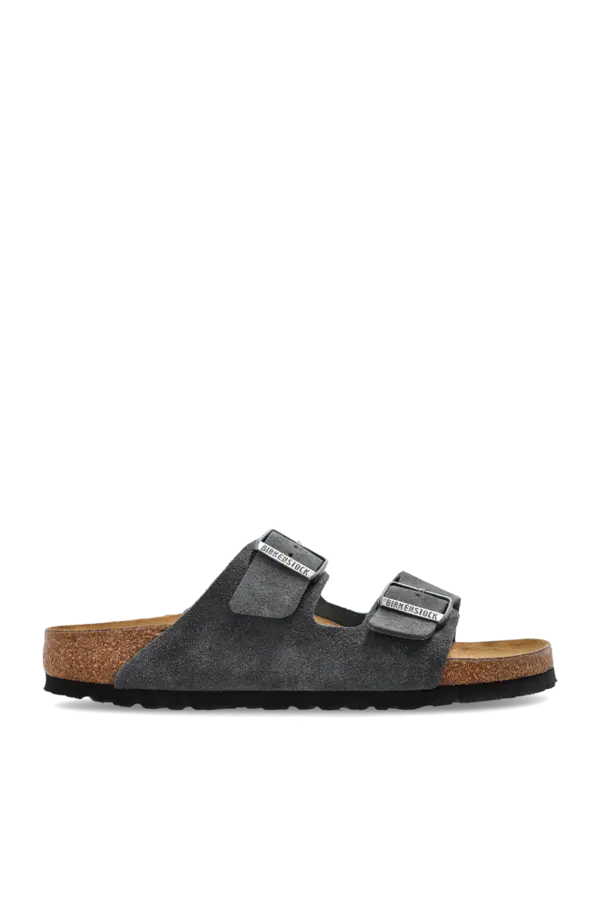 BIRKENSTOCK Arizona Bs Suede Slides - Grey