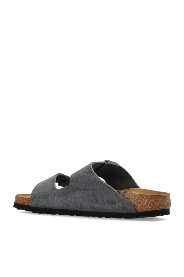BIRKENSTOCK Arizona Bs Suede Slides - Grey
