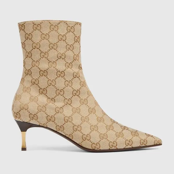 Gucci Gg Canvas Booties