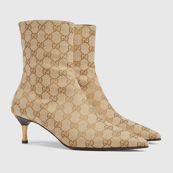 Gucci Gg Canvas Booties