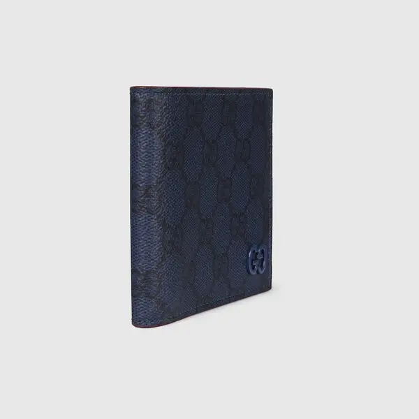Gucci Bordeaux Interior Gg Bi-fold Wallet Gg Canvas