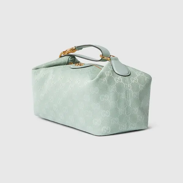 Gucci Vanity Medium Top Handle Bag - Green