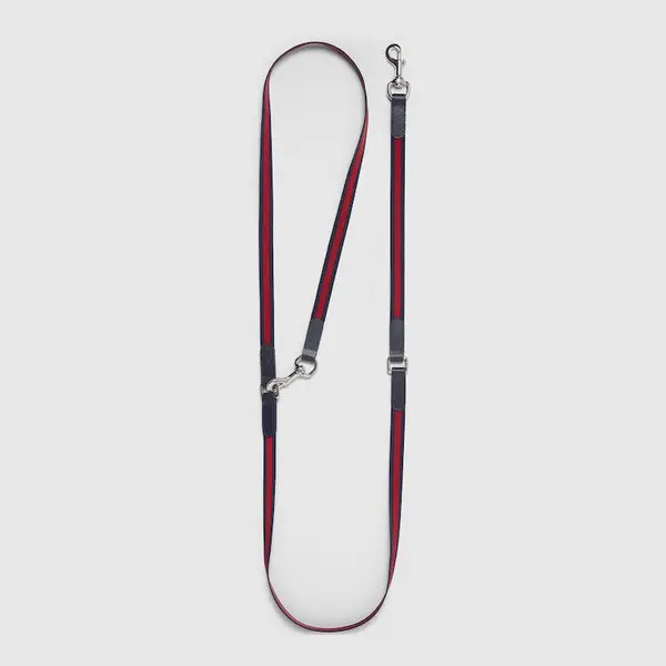 Gucci Web Pet Leash - Silver