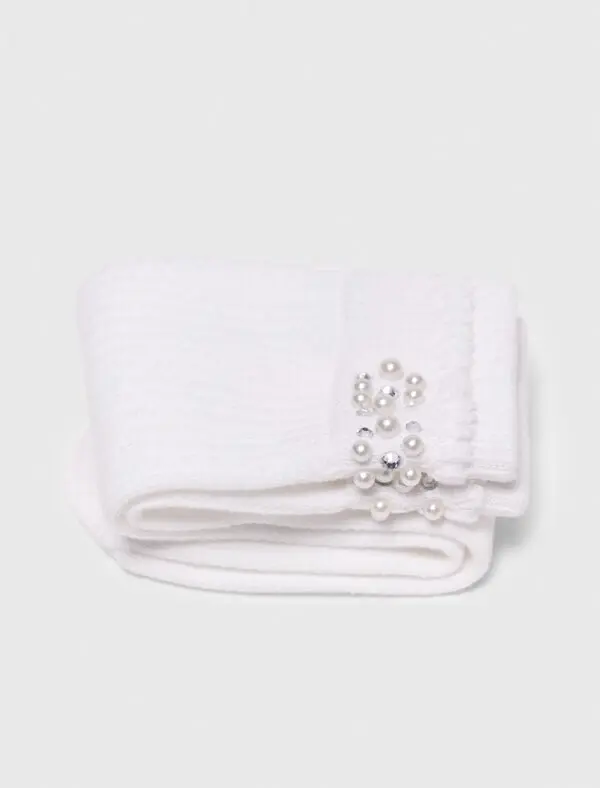 Maje Pointelle Cotton Socks
