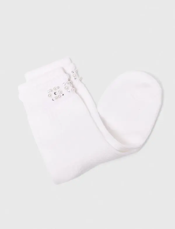 Maje Pointelle Cotton Socks