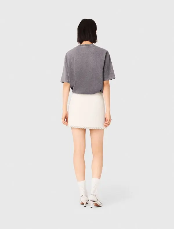 Maje Cotton Horse-print T-shirt