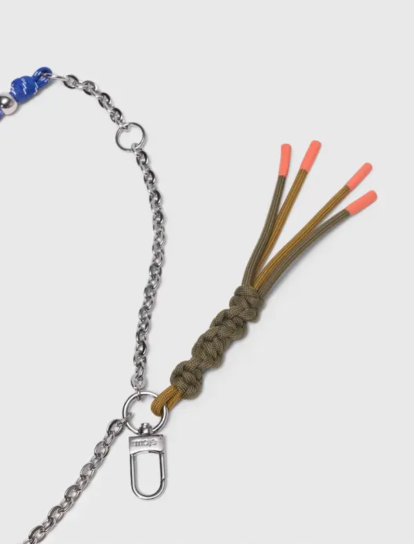 Maje Polyester Bag Charm With Chain And Cord