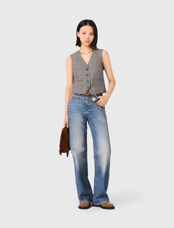 Maje Wool Tailored Vest