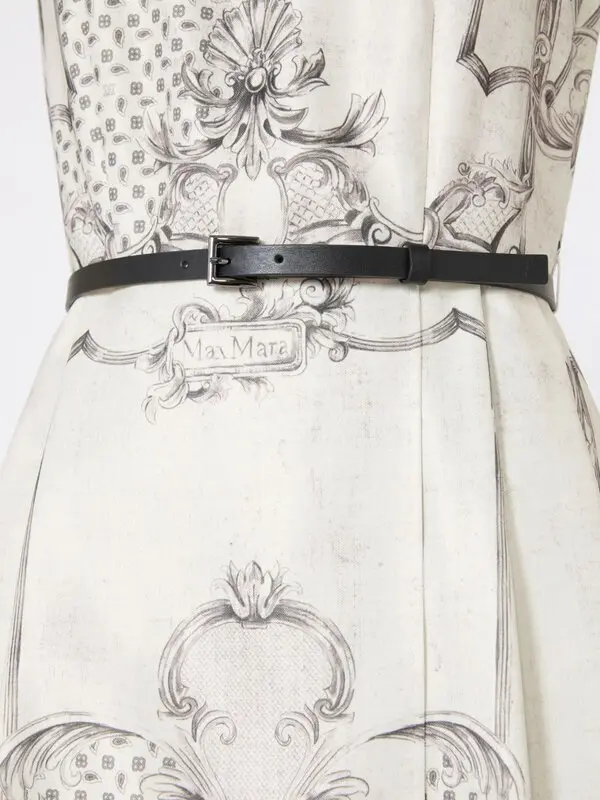 Max Mara Printed Mikado Shirt Dress - Ivory
