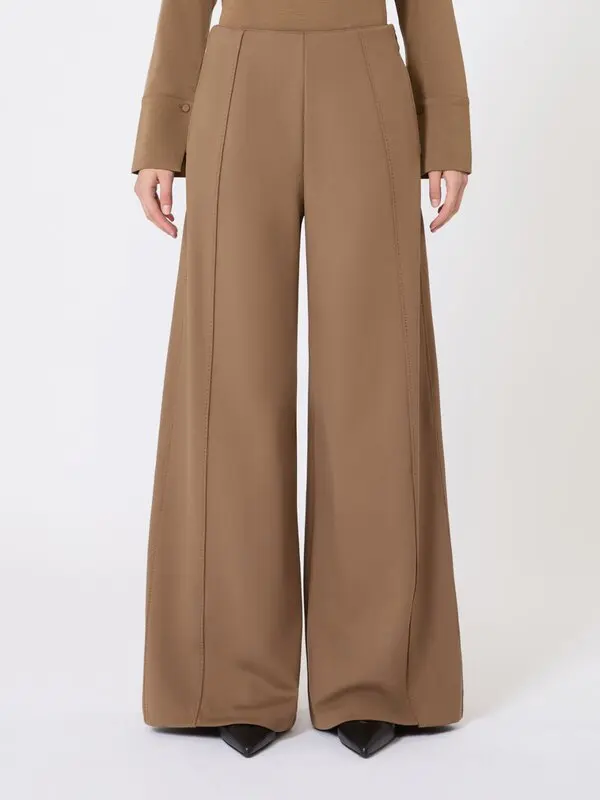 Max Mara Scuba Jersey Trousers - Brown