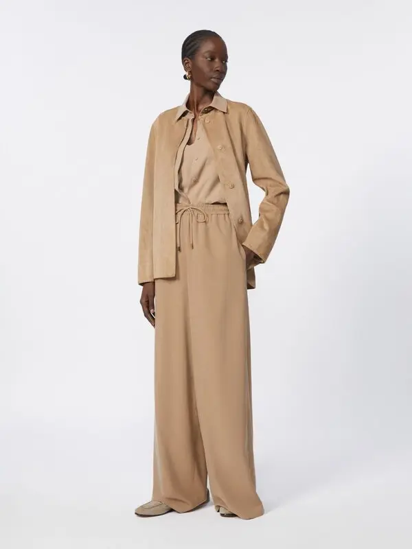 Max Mara Suede Belted Jacket - Hazelnut Brown
