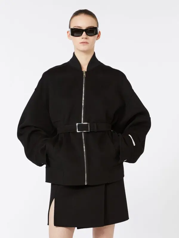 Max Mara Oversized Wool Bomber Jacket