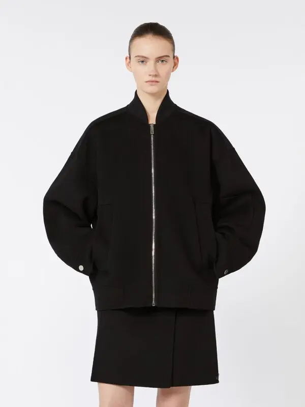 Max Mara Oversized Wool Bomber Jacket