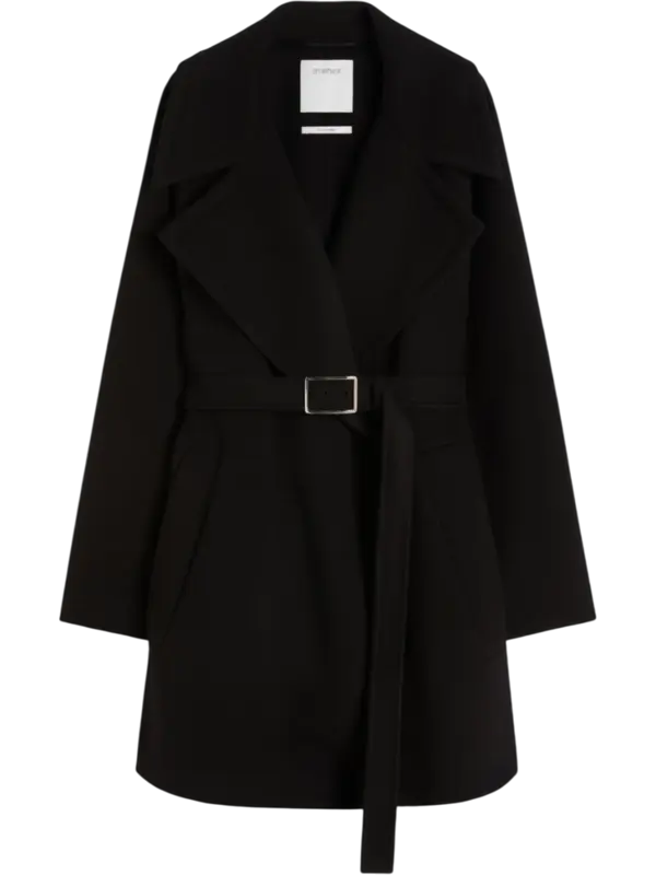 Max Mara Short Wool Coat - Black
