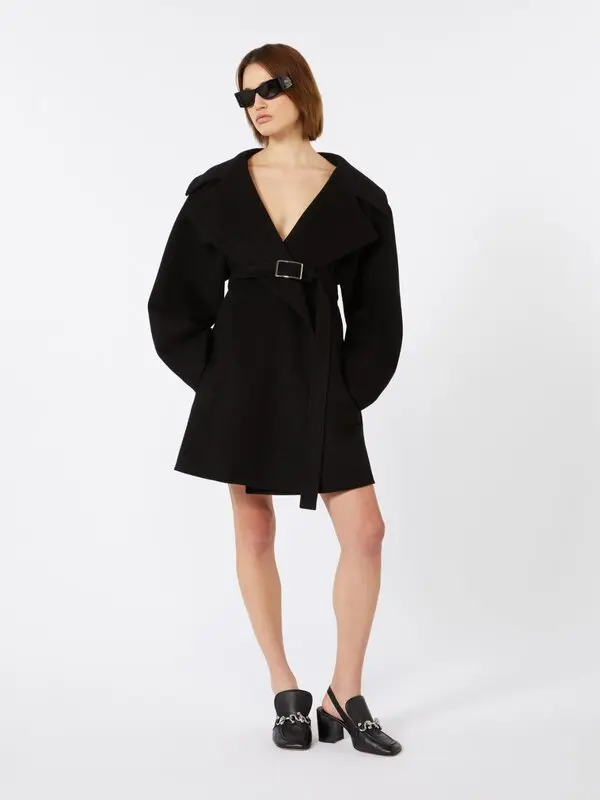 Max Mara Short Wool Coat - Black