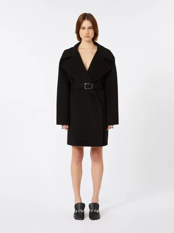Max Mara Short Wool Coat - Black