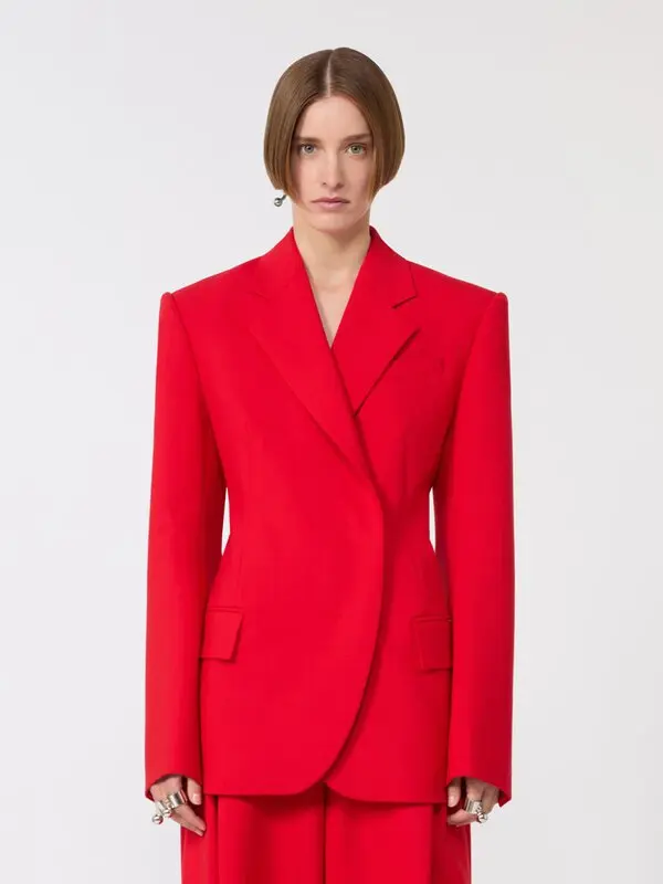 Max Mara Stretch-wool Double-breasted Blazer
