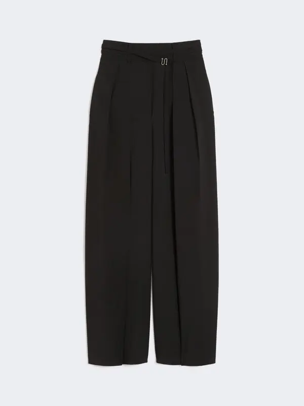 Max Mara Wide-fit Stretch Wool Trousers