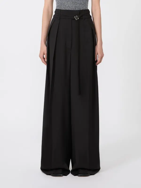 Max Mara Wide-fit Stretch Wool Trousers