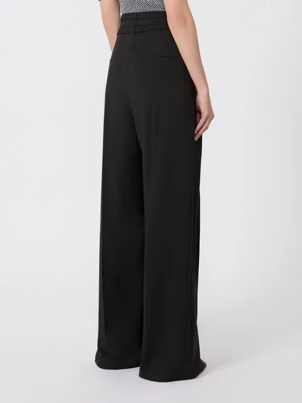 Max Mara Wide-fit Stretch Wool Trousers
