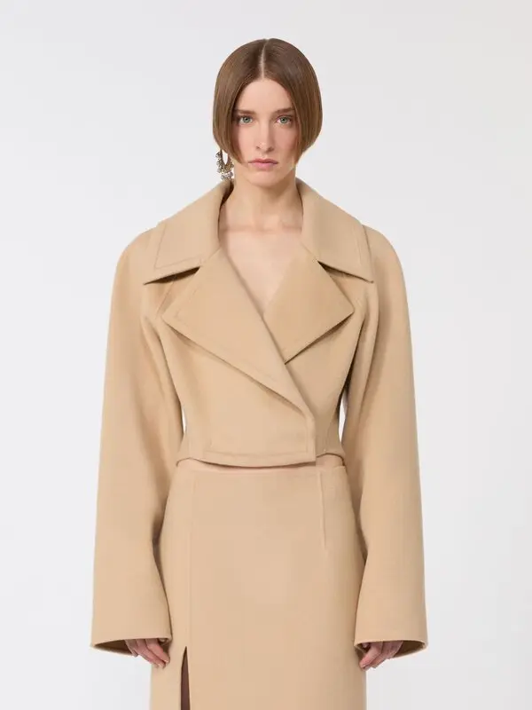 Max Mara Short Wool Cropped Jacket