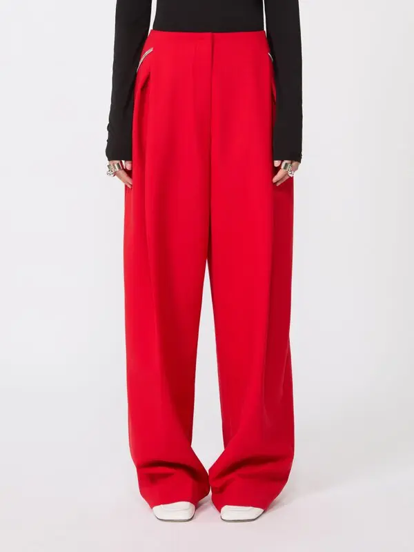 Max Mara Pleated Wide Leg Trousers