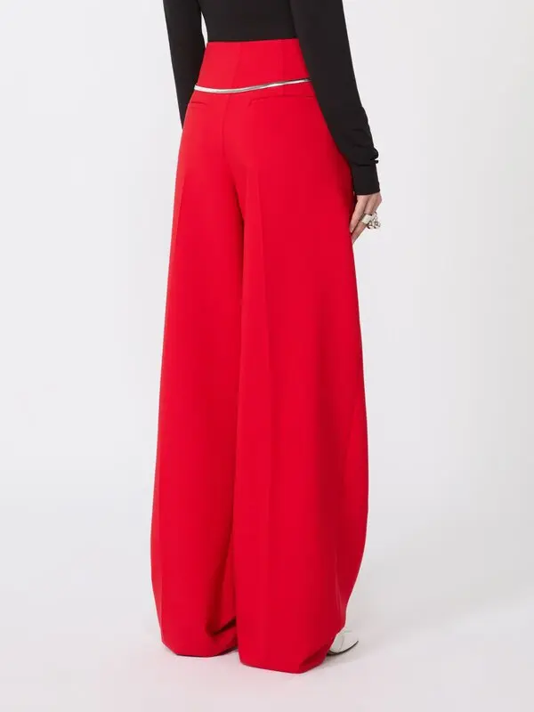 Max Mara Pleated Wide Leg Trousers