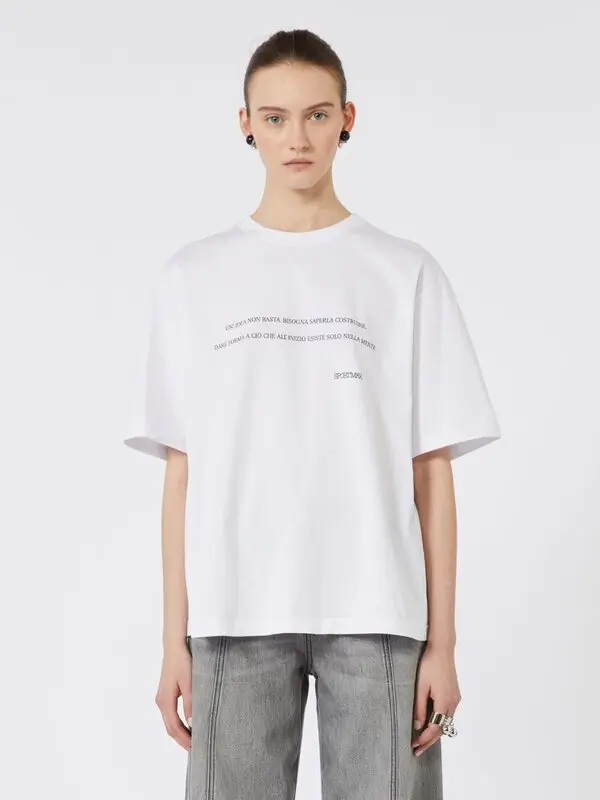 Max Mara Printed Cotton T-shirt
