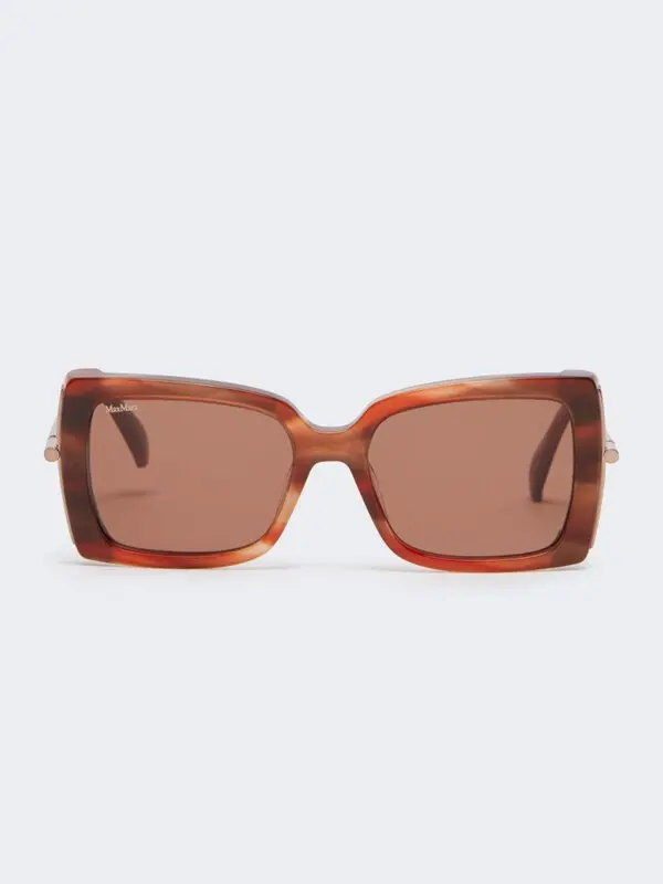 Max Mara Acetate Square Sunglasses - Rust