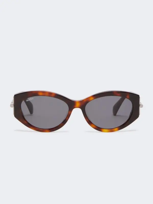 Max Mara Oval Sunglasses - Tawny Bronze Brown