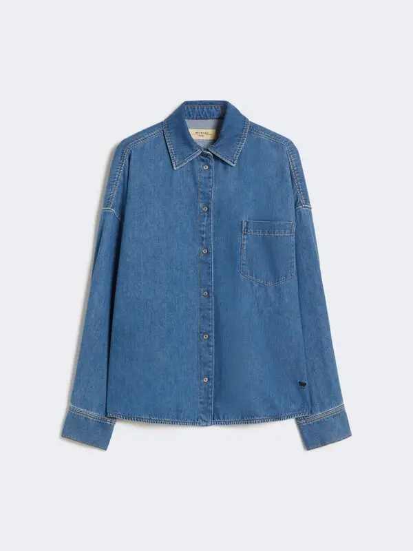 Max Mara Cotton Denim Oversized Shirt