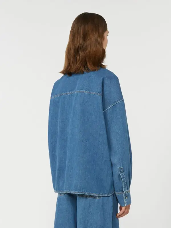 Max Mara Cotton Denim Oversized Shirt