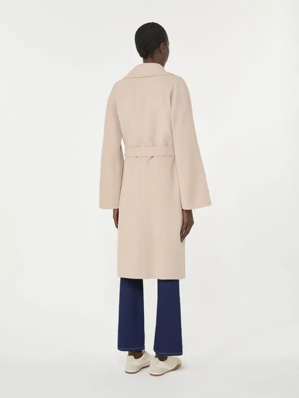 Max Mara Double-faced Wool-blend Robe Coat - Sand