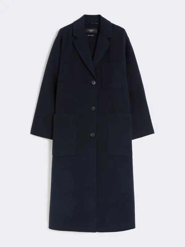 Max Mara Double-faced Wool-blend Coat - Navy