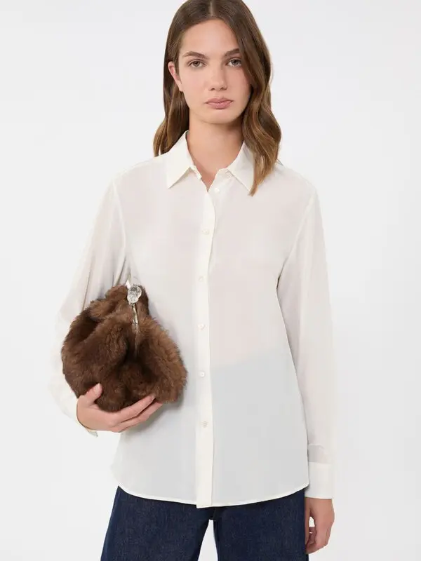Max Mara Silk Crepe De Chine Shirt
