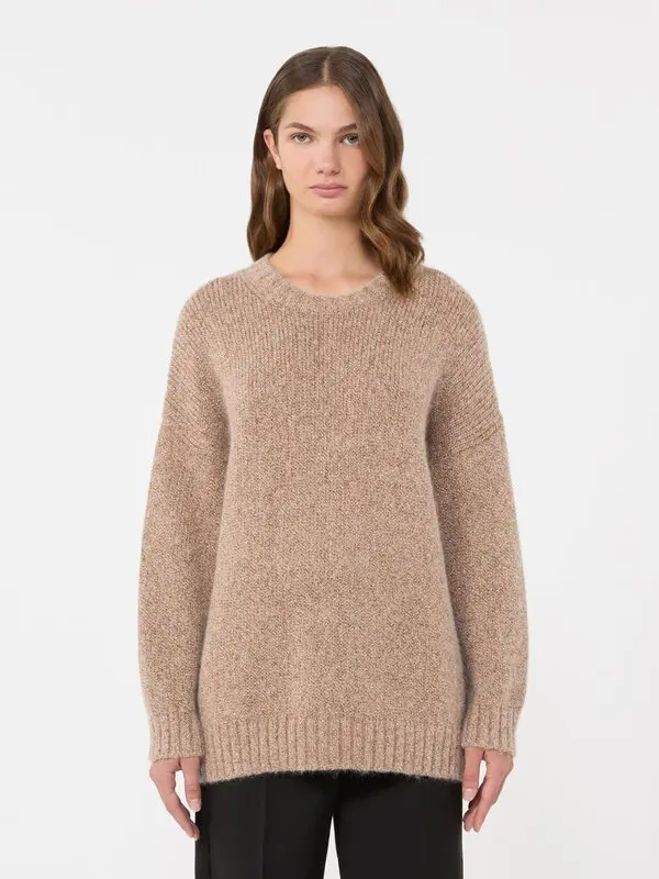 Max Mara Oversized Mohair And Lurex Sweater