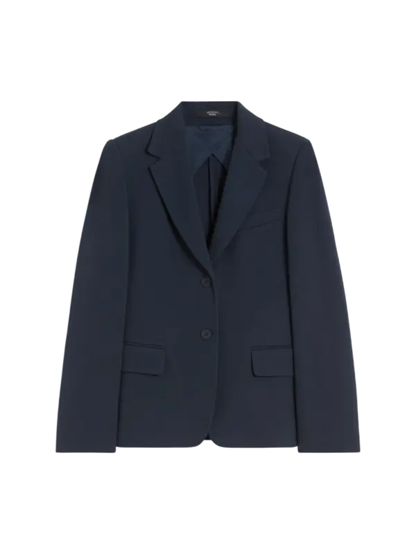 Max Mara Cotton Jersey Blazer - Navy
