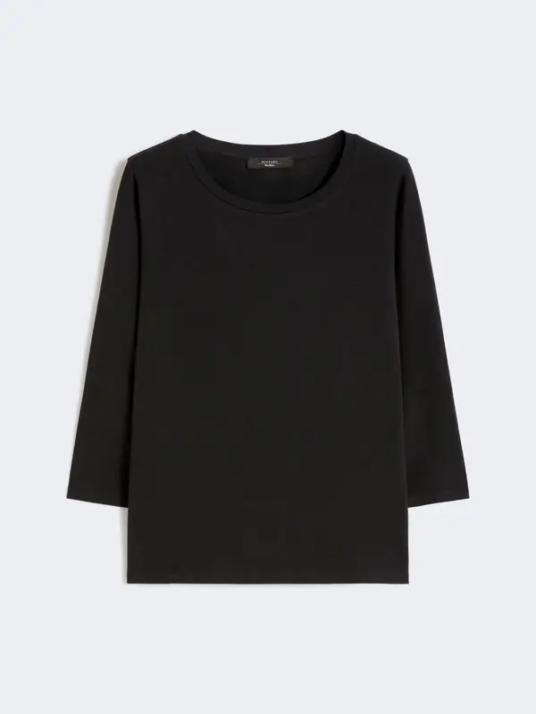 Max Mara Stretch Cotton T-shirt - Black