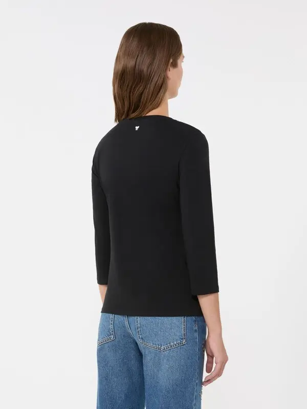 Max Mara Stretch Cotton T-shirt - Black