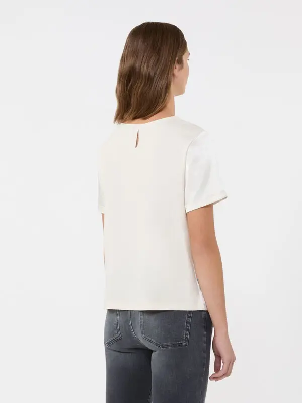 Max Mara Satin And Jersey T-shirt