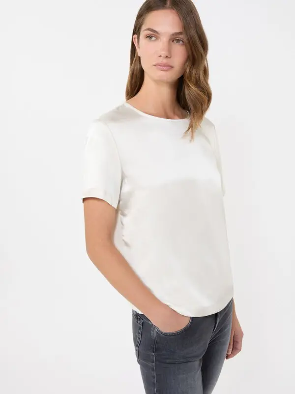 Max Mara Satin And Jersey T-shirt