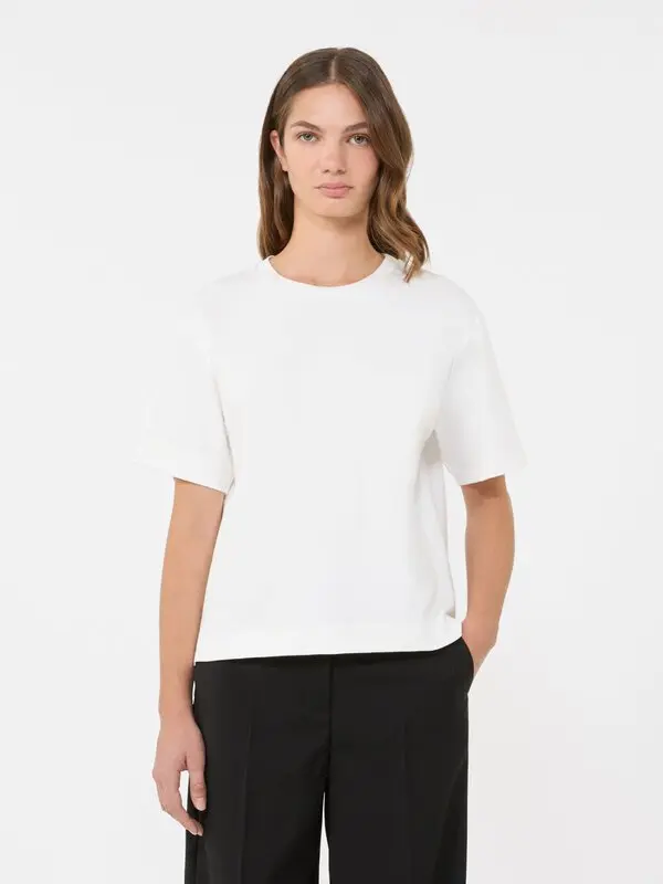Max Mara Cotton Jersey T-shirt - White