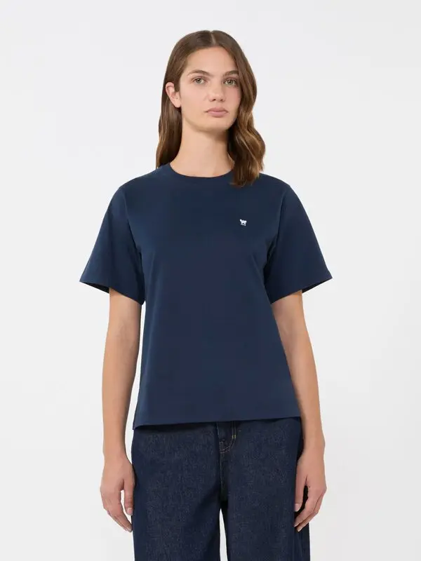 Max Mara Cotton Jersey T-shirt - Navy