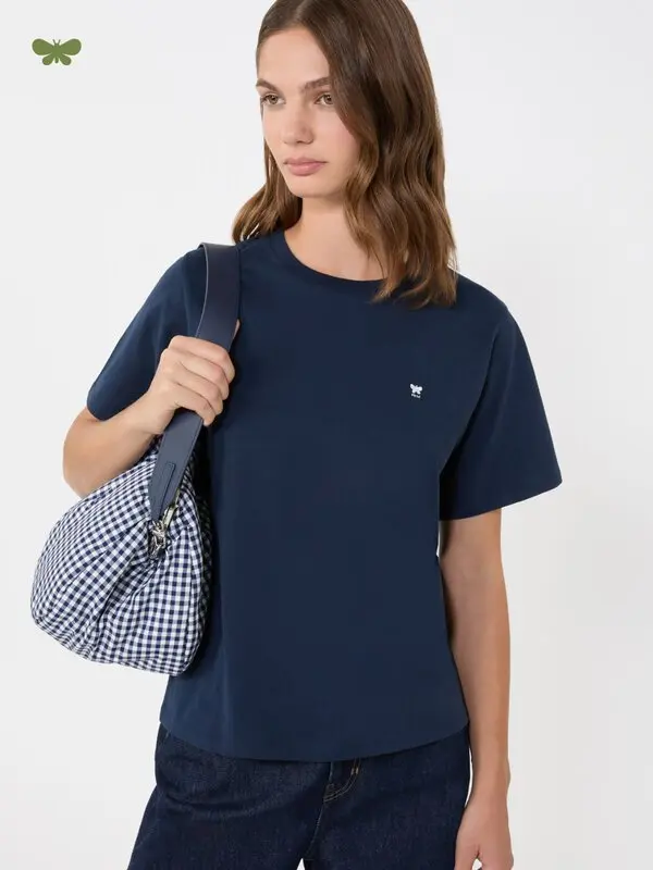 Max Mara Cotton Jersey T-shirt - Navy