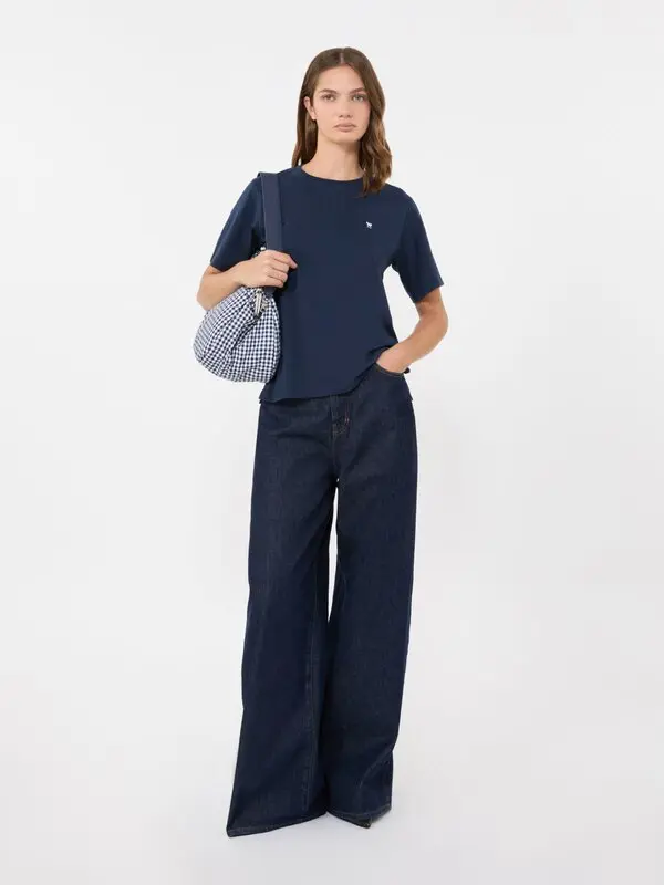 Max Mara Cotton Jersey T-shirt - Navy