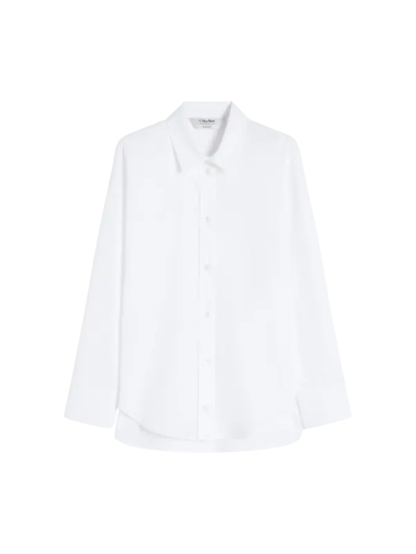 Max Mara Cotton Oxford Shirt - White