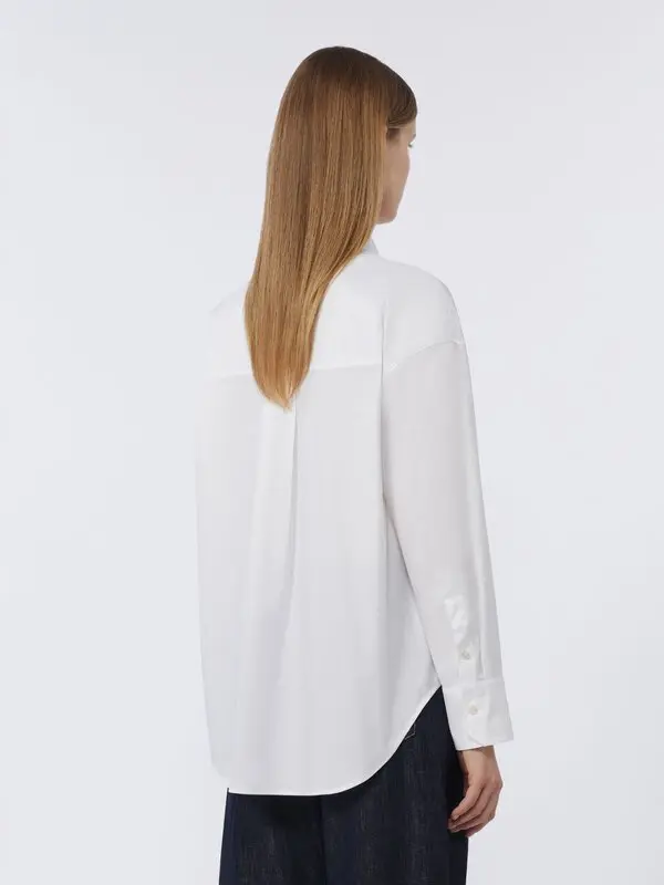 Max Mara Cotton Oxford Shirt - White