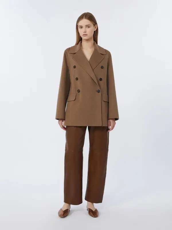 Max Mara Double-faced Wool Broadcloth Jacket